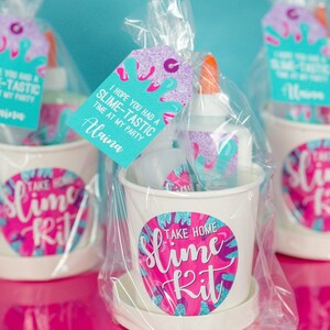 Slime Favor Tags - Printable Slime Party Favor Tags - Instant Download ...