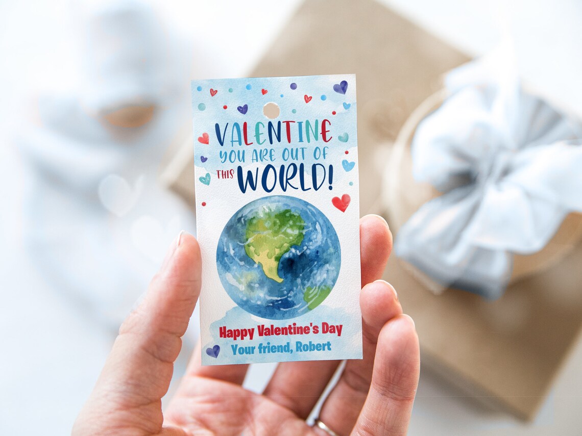 Printable Valentines Out of This World Valentine Card Outer Space ...