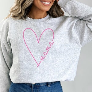 Pink Mama Mini SVG Heart Mama Mini SVG Mama Mini Cut File for Cricut or ...