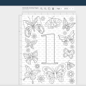 Butterfly Coloring Pages, Butterfly Activity Pages, Butterfly Birthday ...