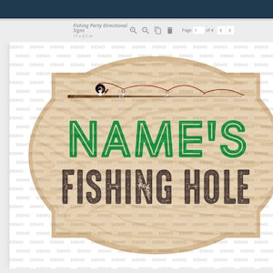 Editable Fishing Party Signs, Fishing Birthday Party Signs Printable ...