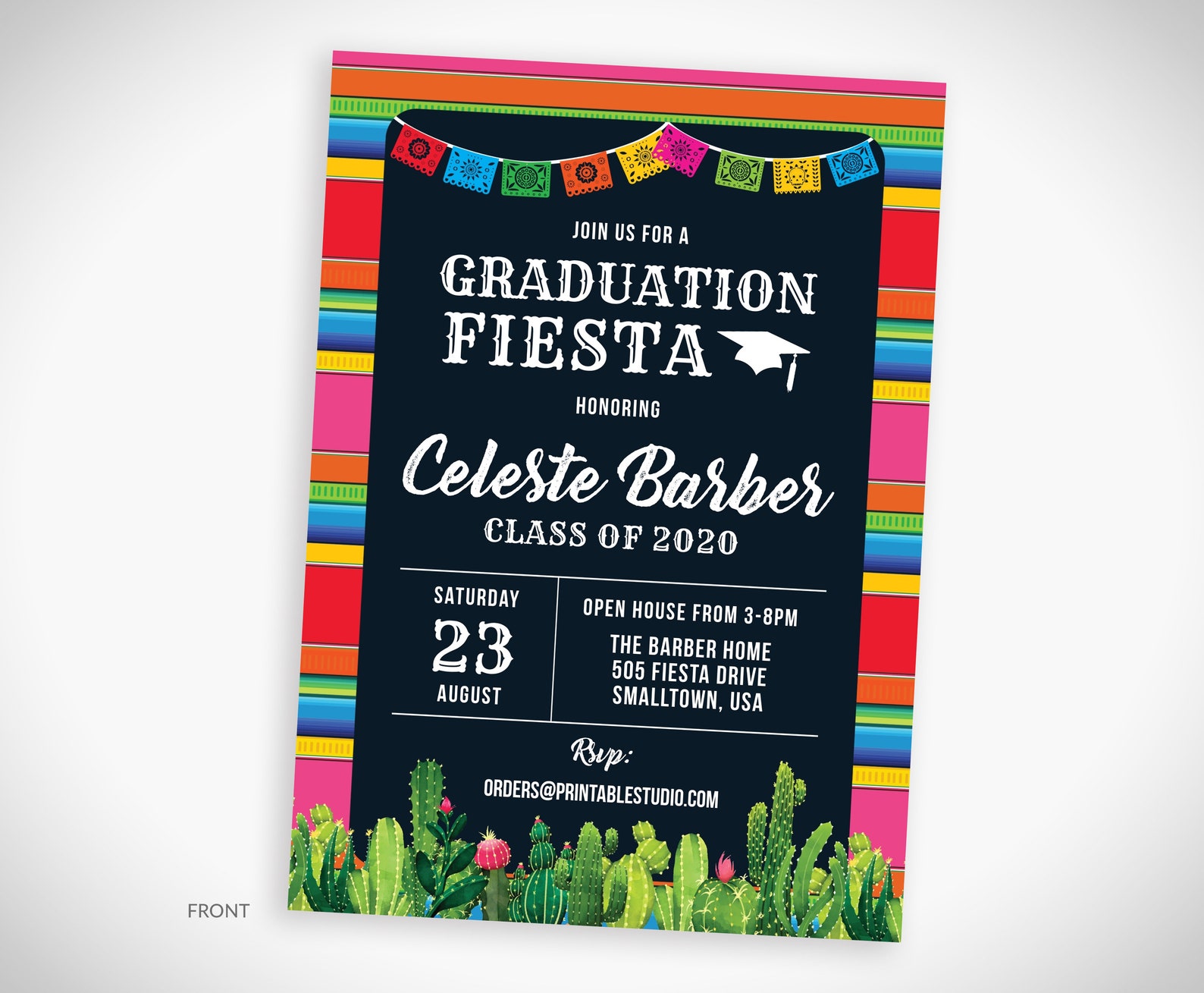 Graduation Fiesta Invitation Instant Download Fiesta - Etsy