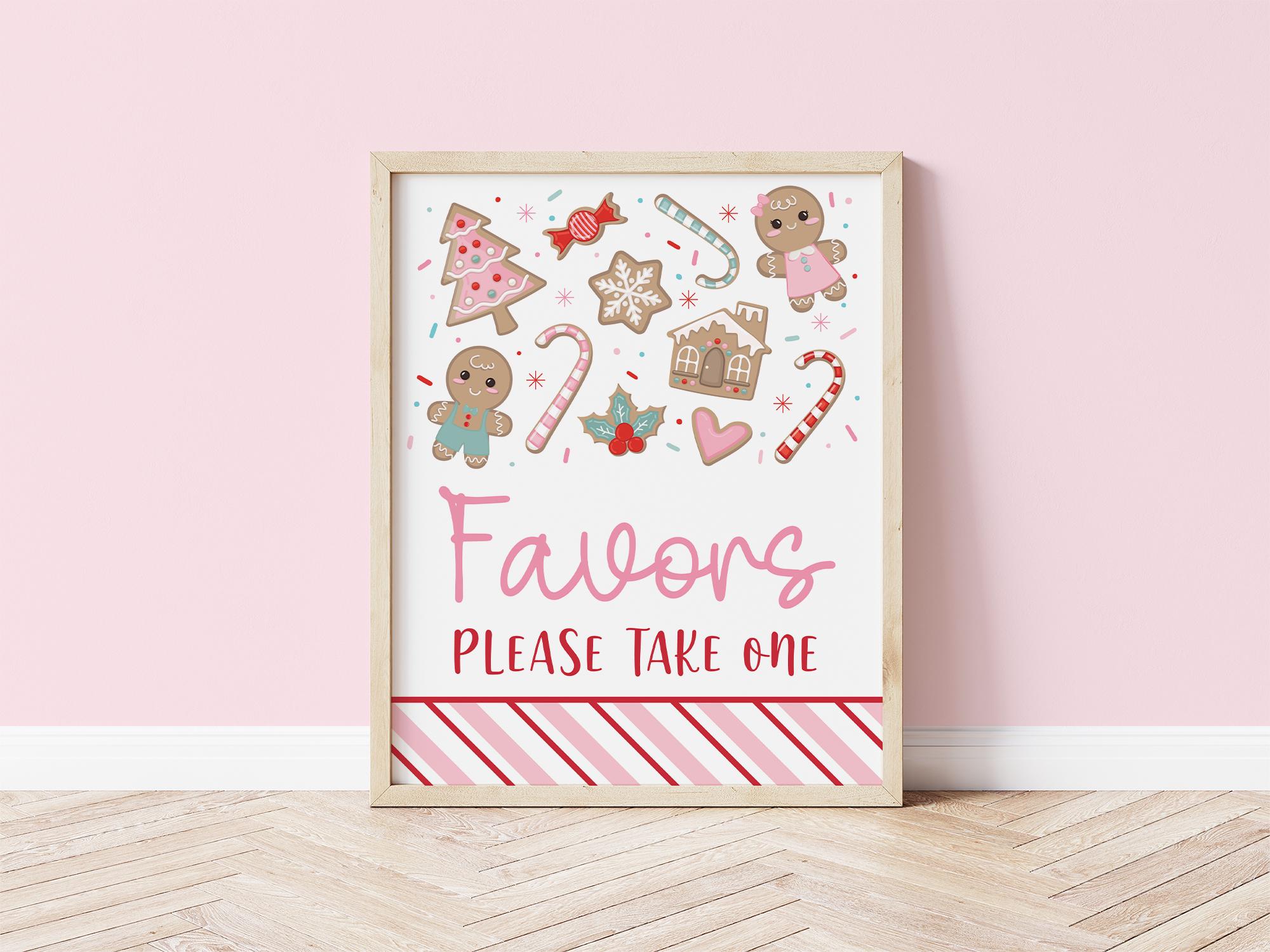 Editable Christmas Cookies Party Sign Bundle, Instant Download ...