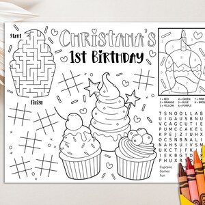 Cupcake Birthday Coloring Page, Cupcake Cutie Coloring Page, Cupcake ...