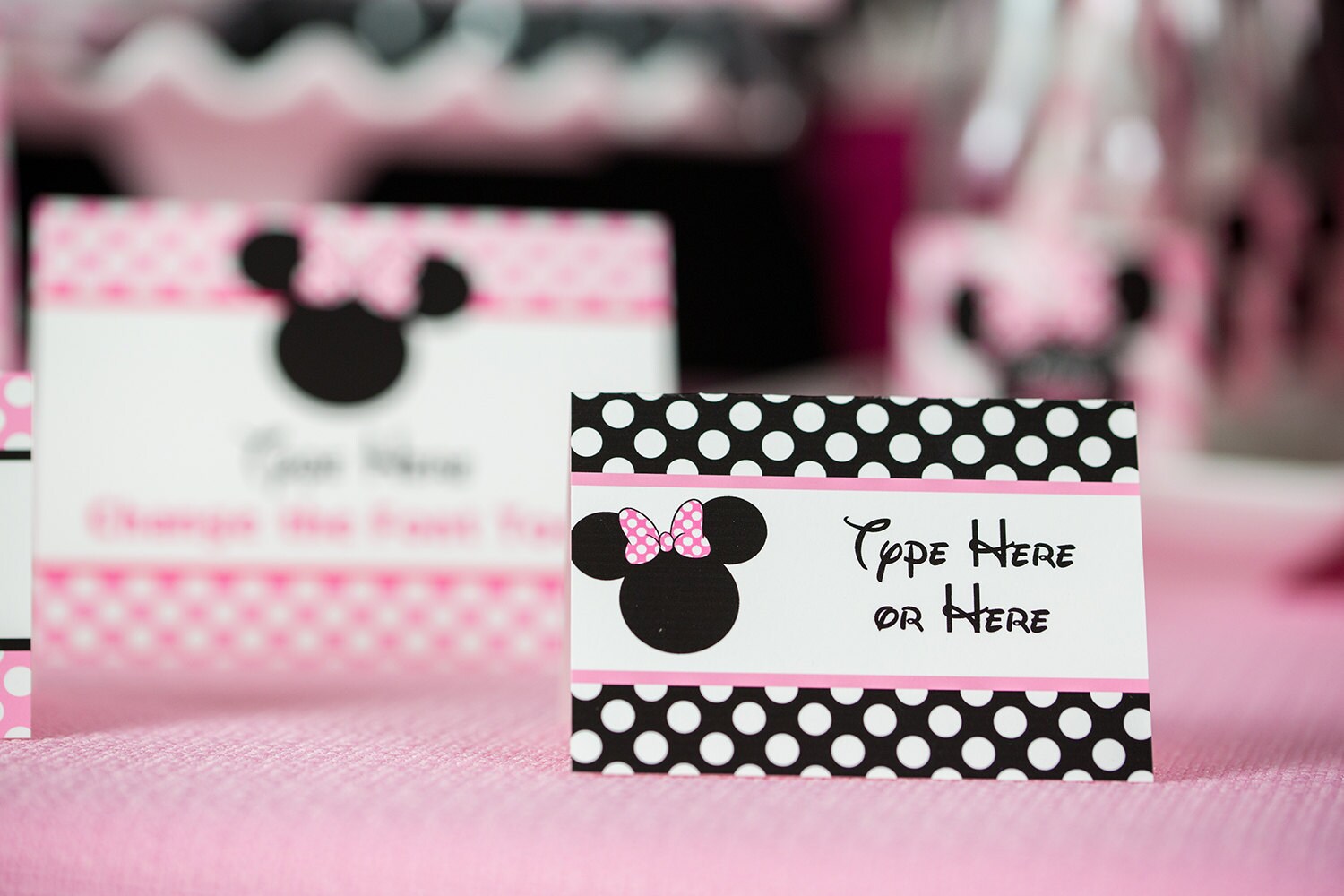 Minnie Mouse Food Labels INSTANT DOWNLOAD Minnie Mouse Party | Etsy Canada