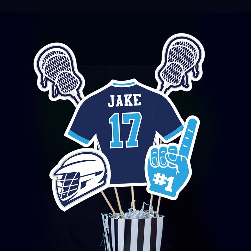 Lacrosse Cupcake Toppers - Etsy