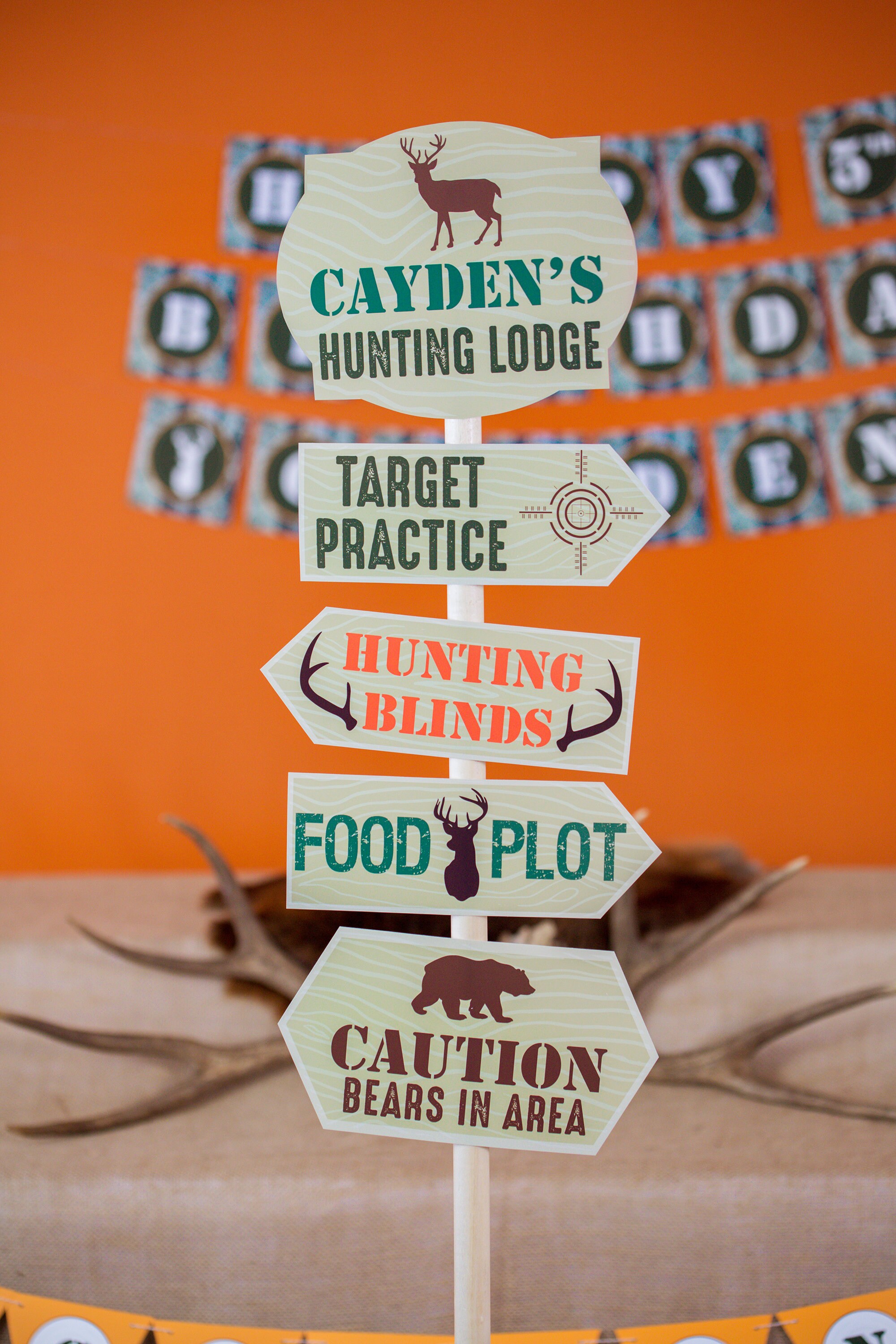 Hunting Party Signs - Instant Download Hunting Birthday Party Signs ...