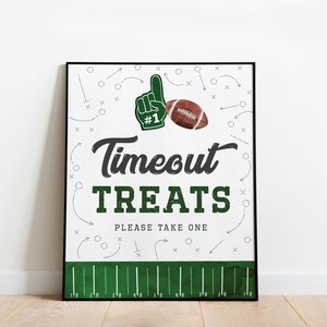 Football Party Sign Bundle, Football Birthday Signs, Set of Football ...