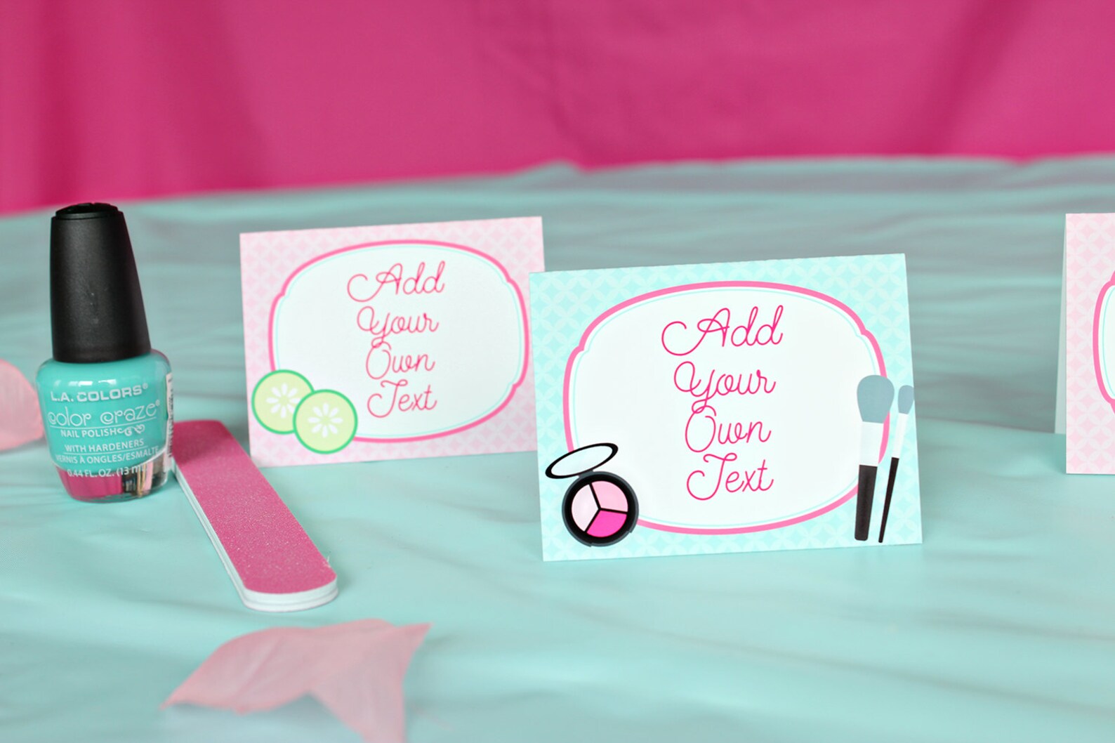 Spa Party Food Labels INSTANT DOWNLOAD Spa Party Signs - Etsy