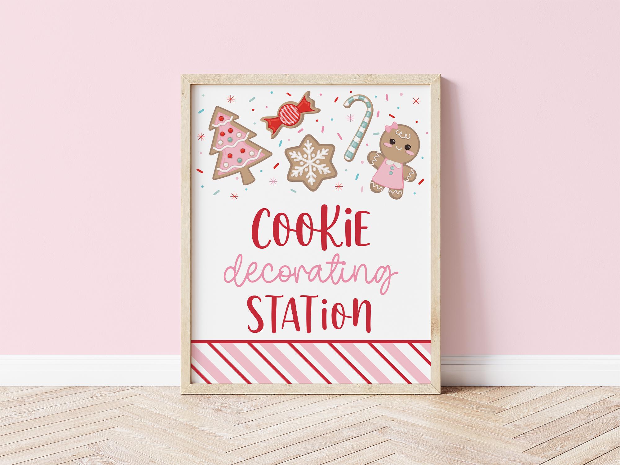 Editable Christmas Cookies Party Sign Bundle, Instant Download ...