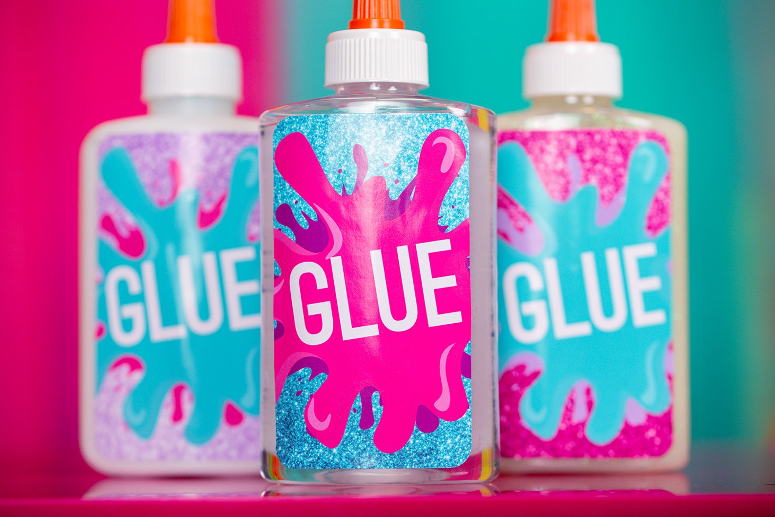Slime Party Glue Labels Printable Glue Bottle Labels of - Etsy