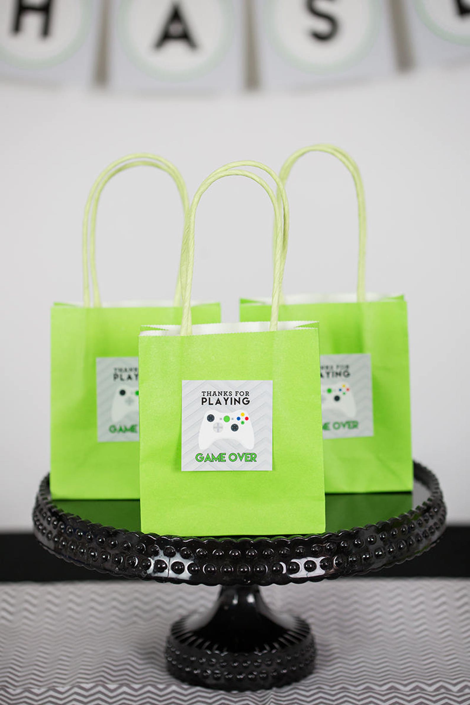 Game Over Thank You Tags With White Controller Printable - Etsy