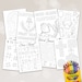 Football Party Coloring Page Football Placemat Football Activity Page ...