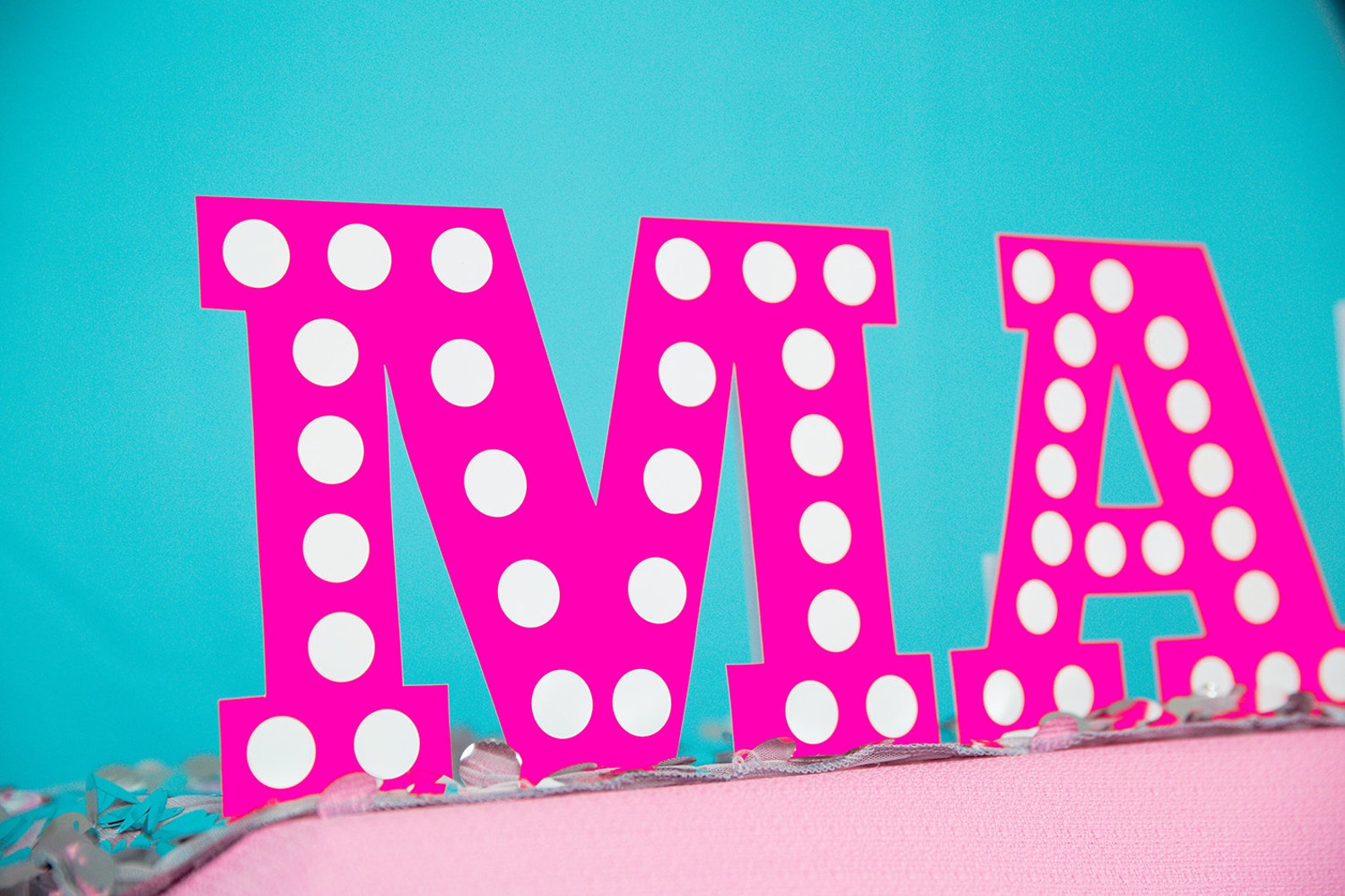Printable Marquee Letters Movie Party Decorations Movie - Etsy