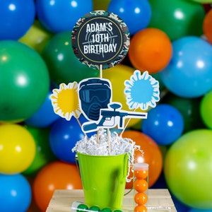 Paintball Party Centerpieces - Printable Paintball Birthday Party ...