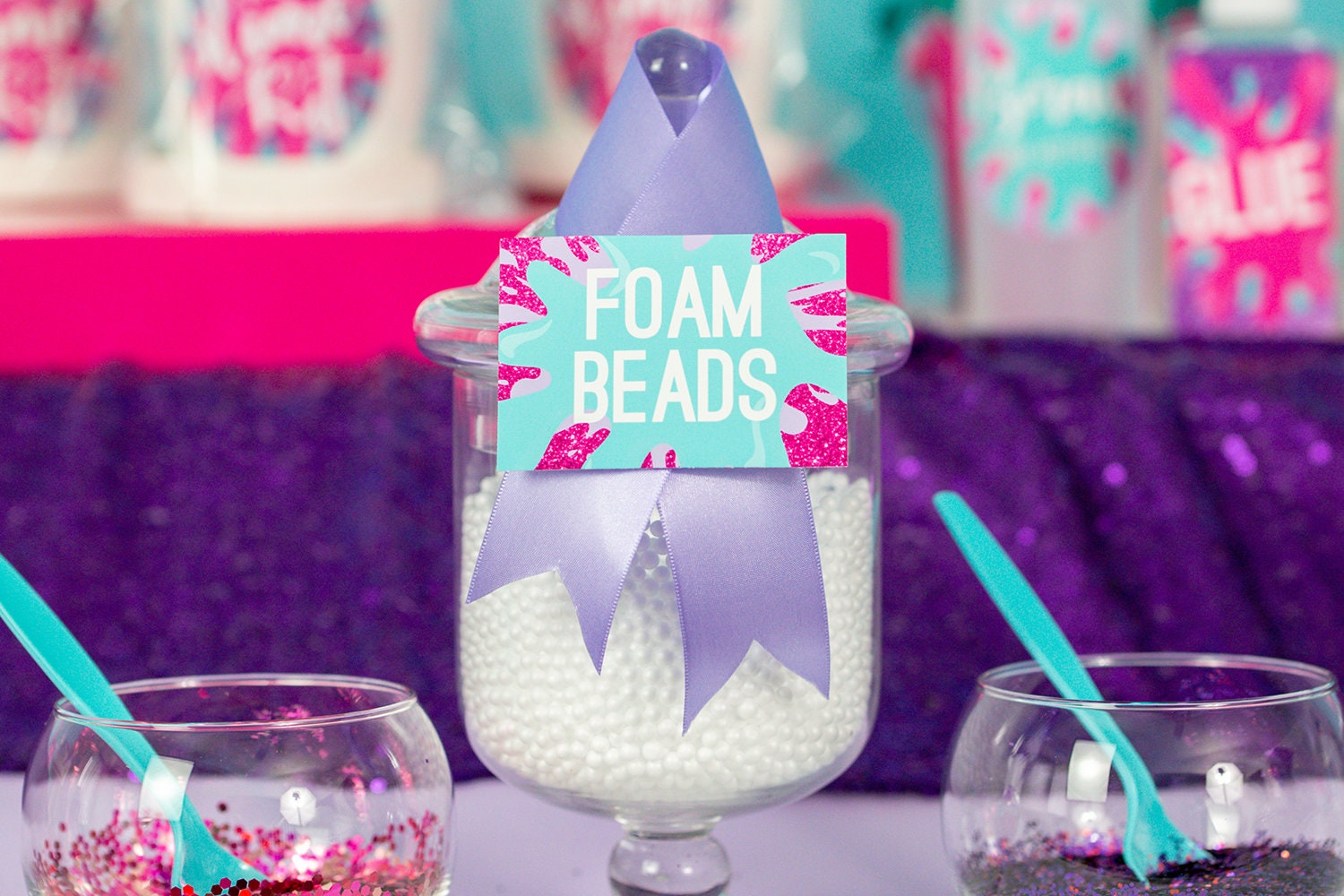 Slime Party Food Labels Printable Slime Food Tent Slime - Etsy UK