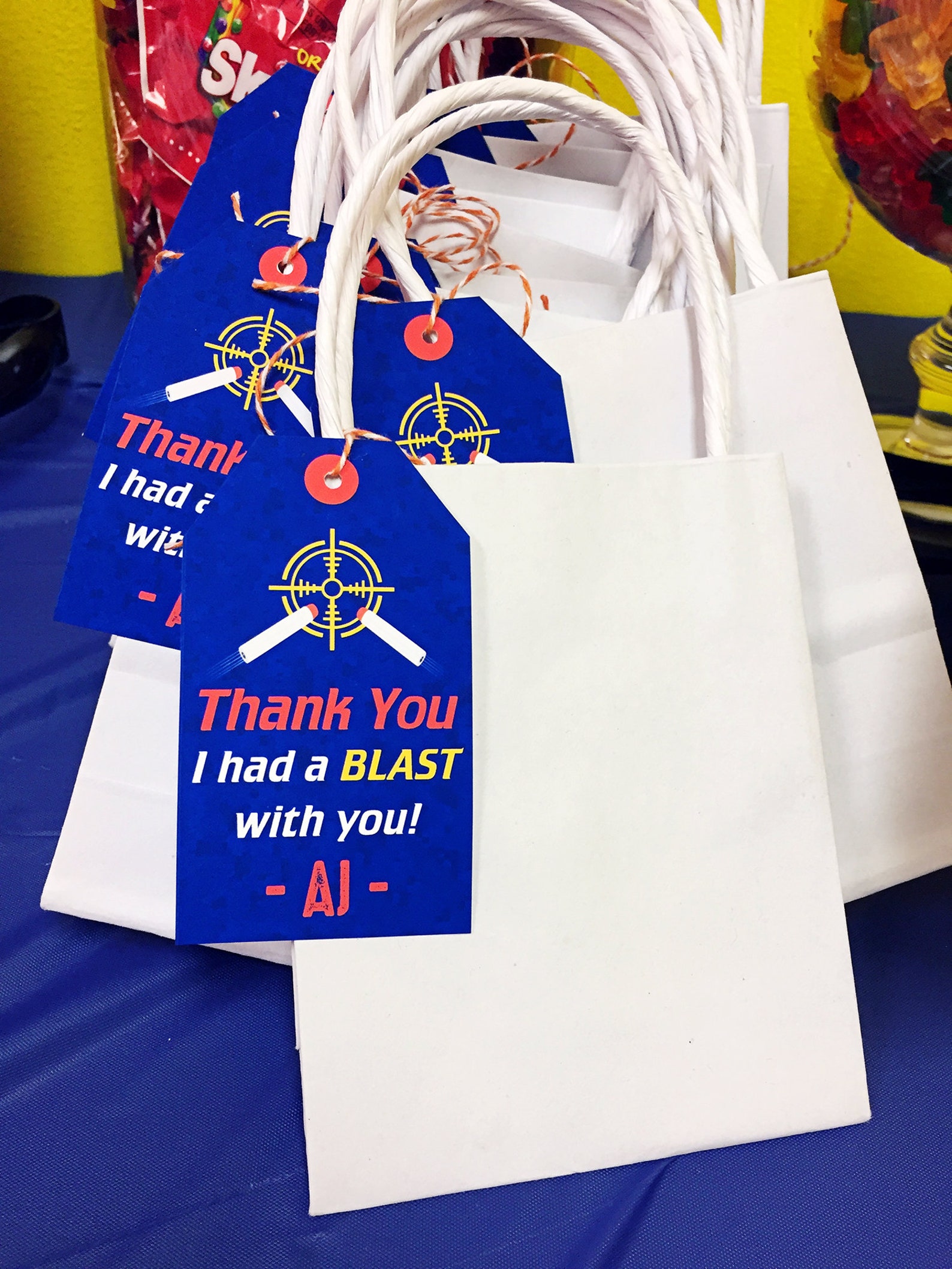 Dart Favor Tags - Printable Foam Dart Favor Tags - Dart Party Favor Tag ...