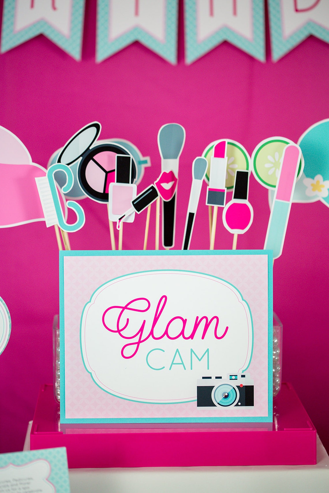 Spa Party Photo Booth Props and Sign Instant Download Spa - Etsy