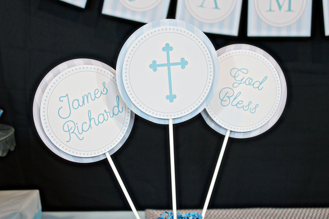 Communion Centerpieces in Light Blue First Communion Centerpieces ...