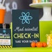 Mad Scientist Check-in Sign in Blue - Printable Science Party Sign ...
