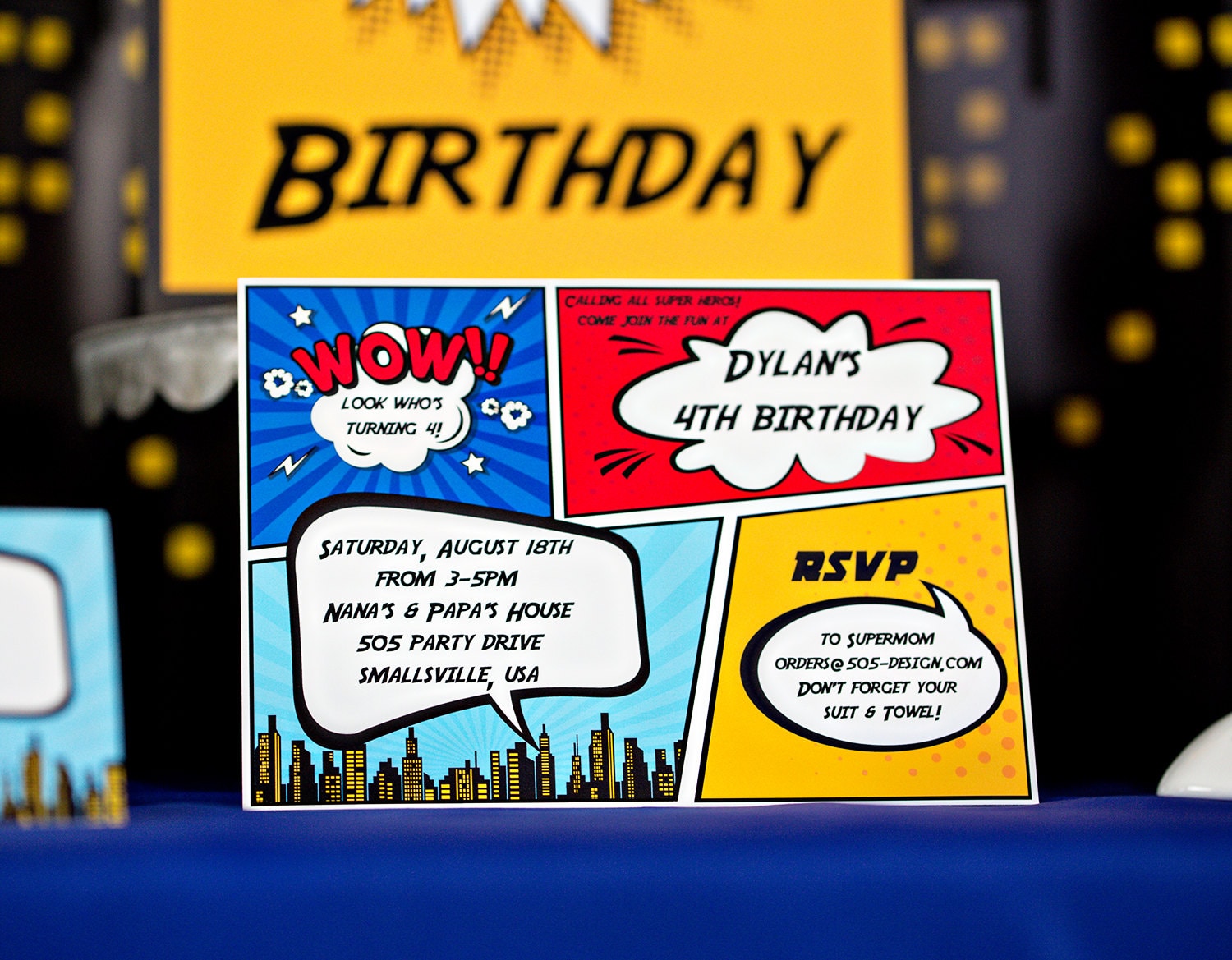 Superhero Party Decorations Comic Book Party Decorations | Etsy