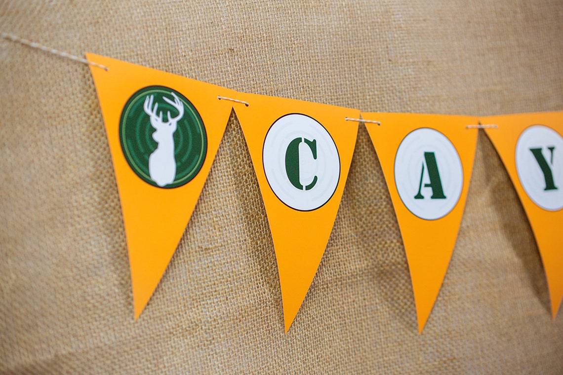 Hunting Banner Instant Download Hunting Party Banner Deer | Etsy