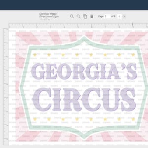 Pastel Carnival Directional Signs Carnival Birthday Signs Carnival ...