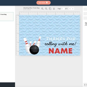 Bowling Party Treat Bag Topper - Boys Bowling Goodie Bag Topper INSTANT ...