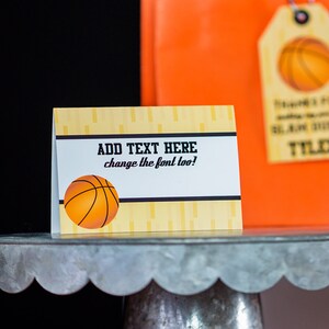 Basketball Party Food Labels INSTANT DOWNLOAD - Basketball Birthday ...