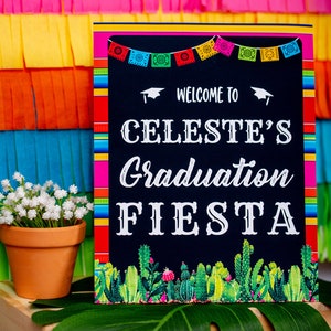 Graduation Fiesta Party Decorations: Printable Set (instant Download ...