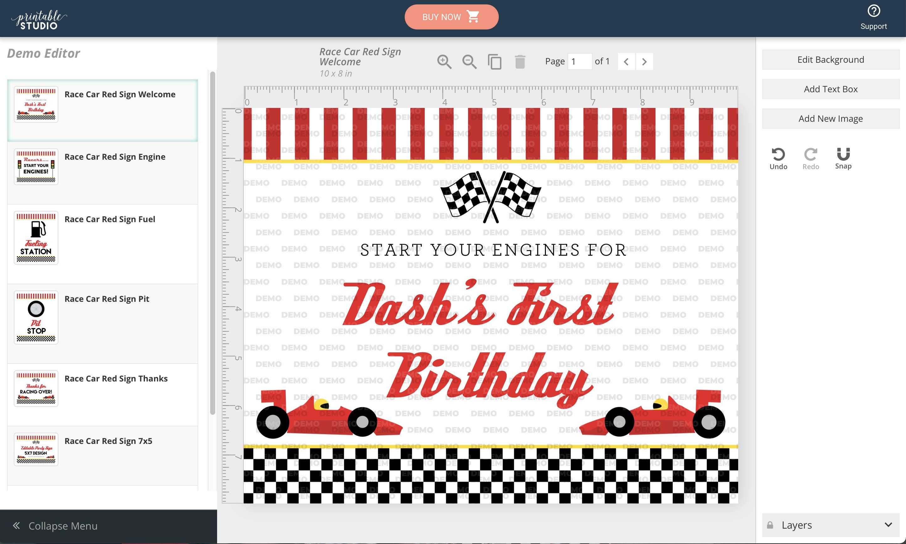 Editable Race Car Birthday Party Sign Set, Instant Download Race Car ...