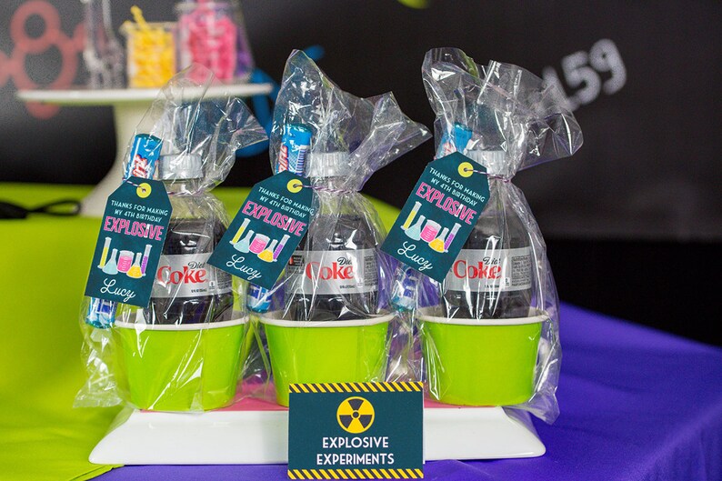 Science Party Food Labels in Pink Science Buffet Table Signs | Etsy