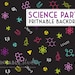 Science Party Backdrop in Pink - Printable Science Step and Repeat ...