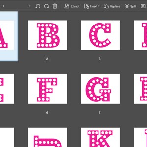 Printable Marquee Letters - Movie Party Decorations - Movie Birthday ...