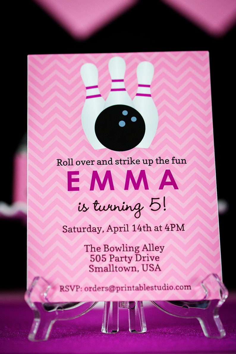 Bowling Party Decorations Girls Bowling Birthday Party - Etsy