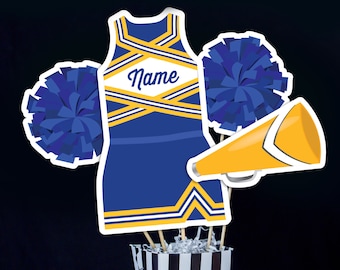 Cheerleading Centerpieces in Maroon Printable Cheer Centerpieces Maroon ...