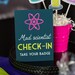 Mad Scientist Check-in Sign in Pink - Printable Science Party Sign ...