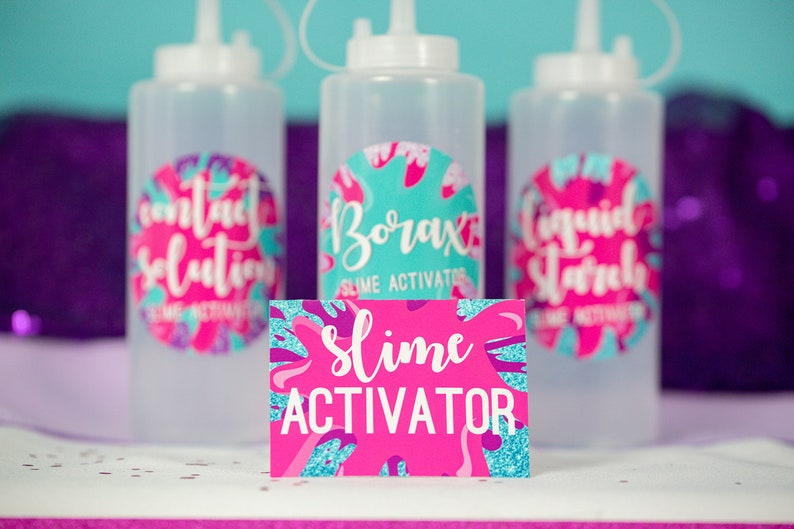 Slime Party Food Labels - Printable Slime Food Tent - Slime Birthday ...