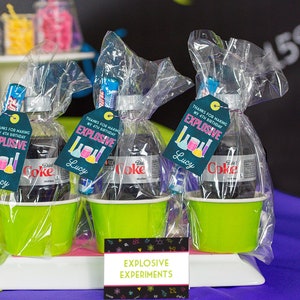 Science Party Food Labels in Pink Science Buffet Table Signs - Etsy