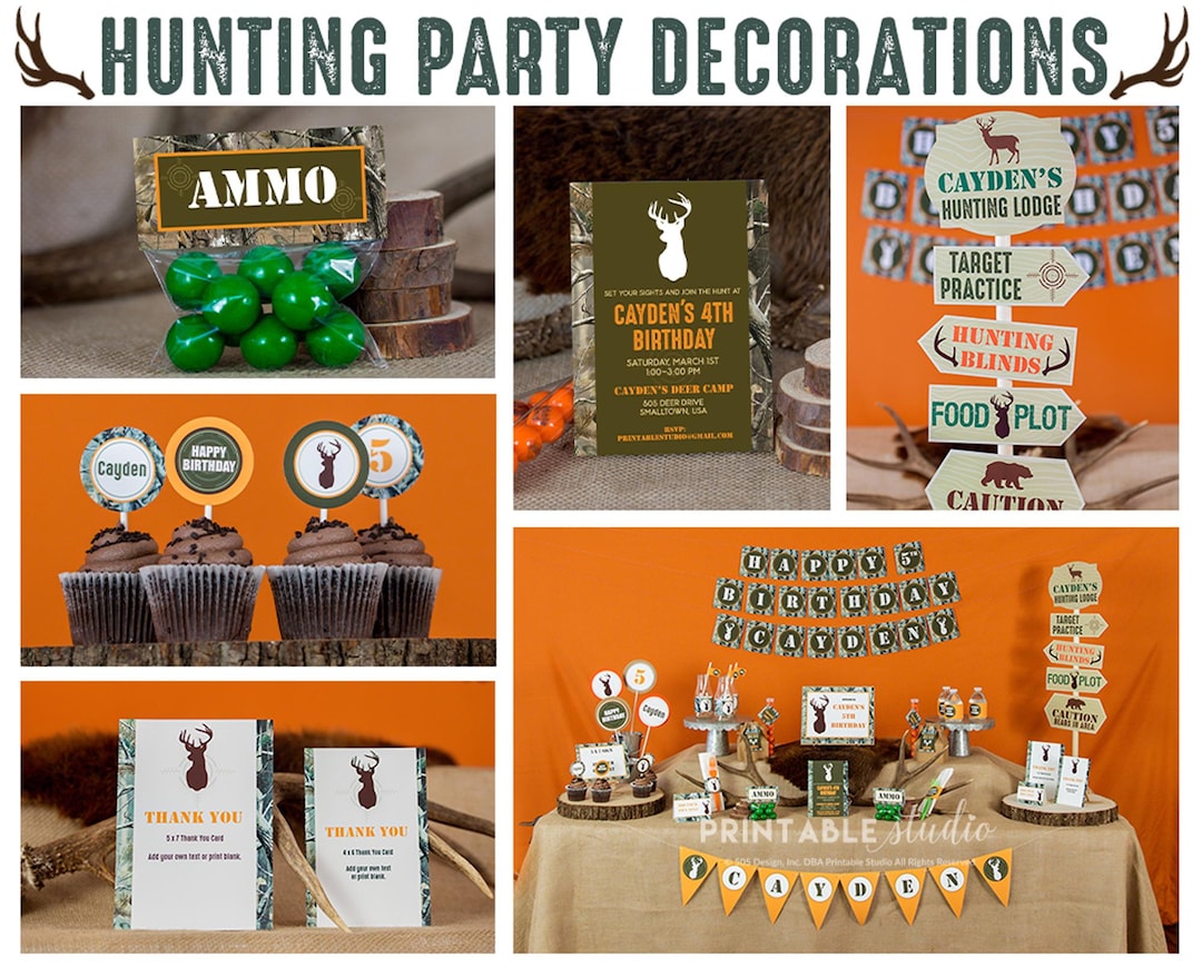 Hunting Theme Birthday Supplies Deer Hunting Theme Birthday Party