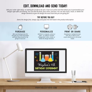 Science Party Welcome Sign - Printable Scientist Party Sign - Science ...