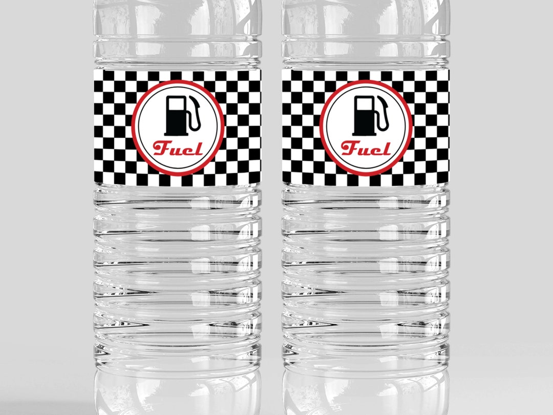 Race Car Party Drink Labels Printable Race Car Water Labels - Etsy