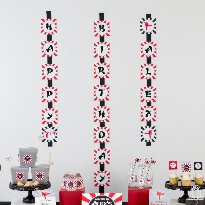 Ninja Birthday Banner - Etsy