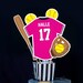 Softball Centerpieces in Hot Pink Printable Softball Table Decorations ...