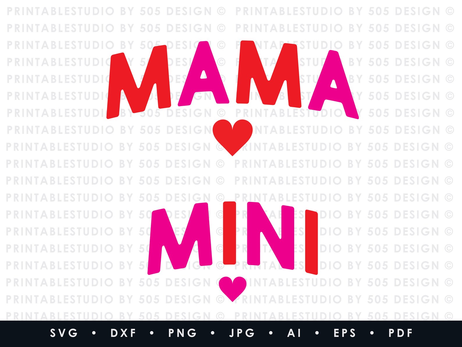 Mama Mini SVG Mama Mini Text SVG Mama Mini Cut File for | Etsy