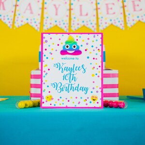 Emoji Party Pooper Signs INSTANT DOWNLOAD - Party Pooper Emoji Signs ...