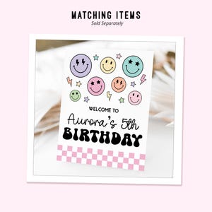 Editable Smiley Face Party Favor Tags Smiley Face Luggage Favor Tag ...