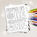 Daisy Coloring Pages Groovy Girl Activity Pages One Groovy Birthday ...