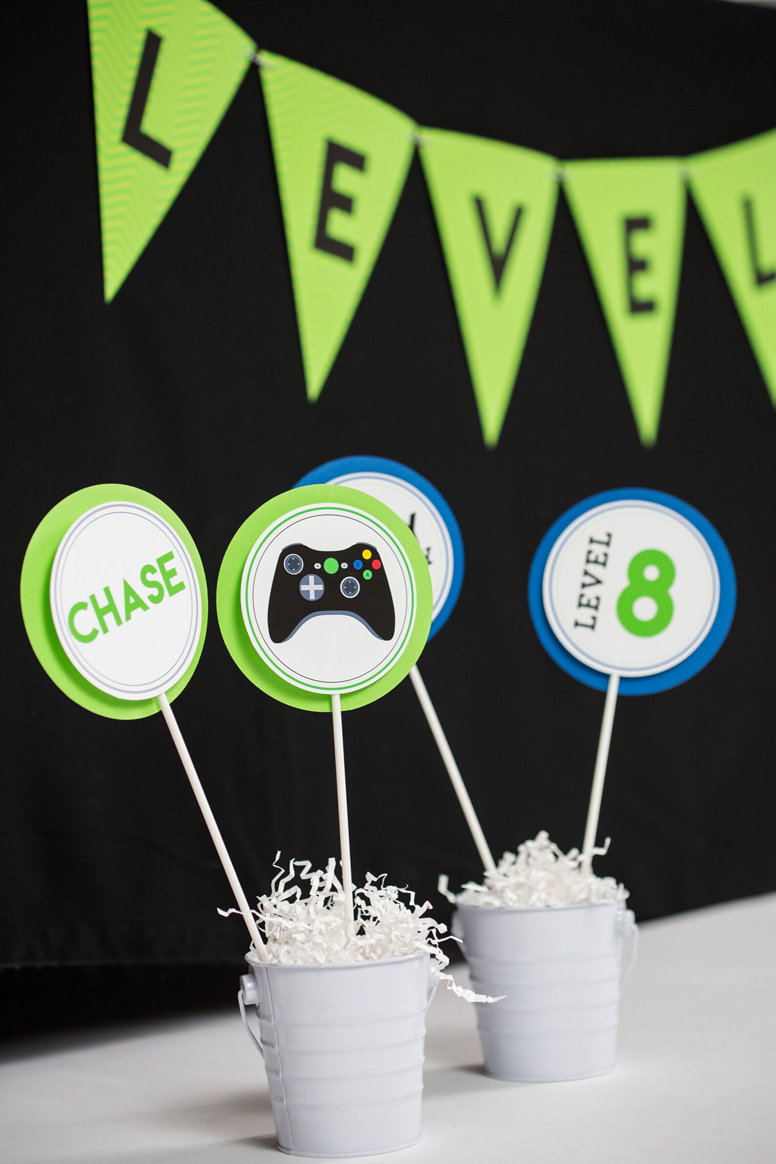 Video Game Centerpieces - Printable Video Game Party Centerpieces in ...