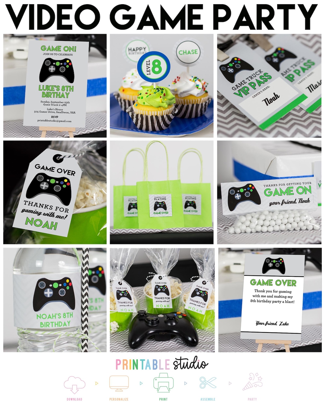 Video Game Birthday Decorations, Video Game Party Decorations ...